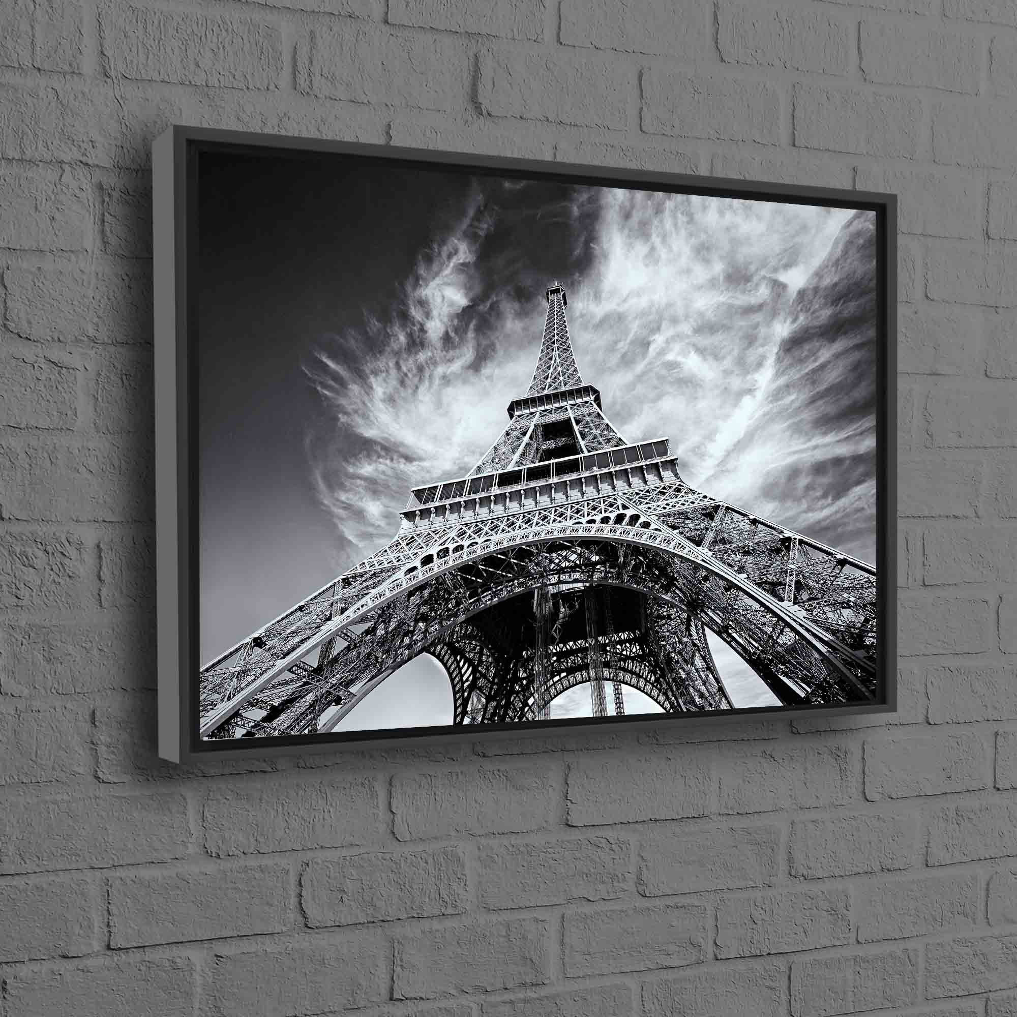 kayra export Stunning Eiffel Tower Photo Print on Art Canvas Featuring a Landscape View for ...