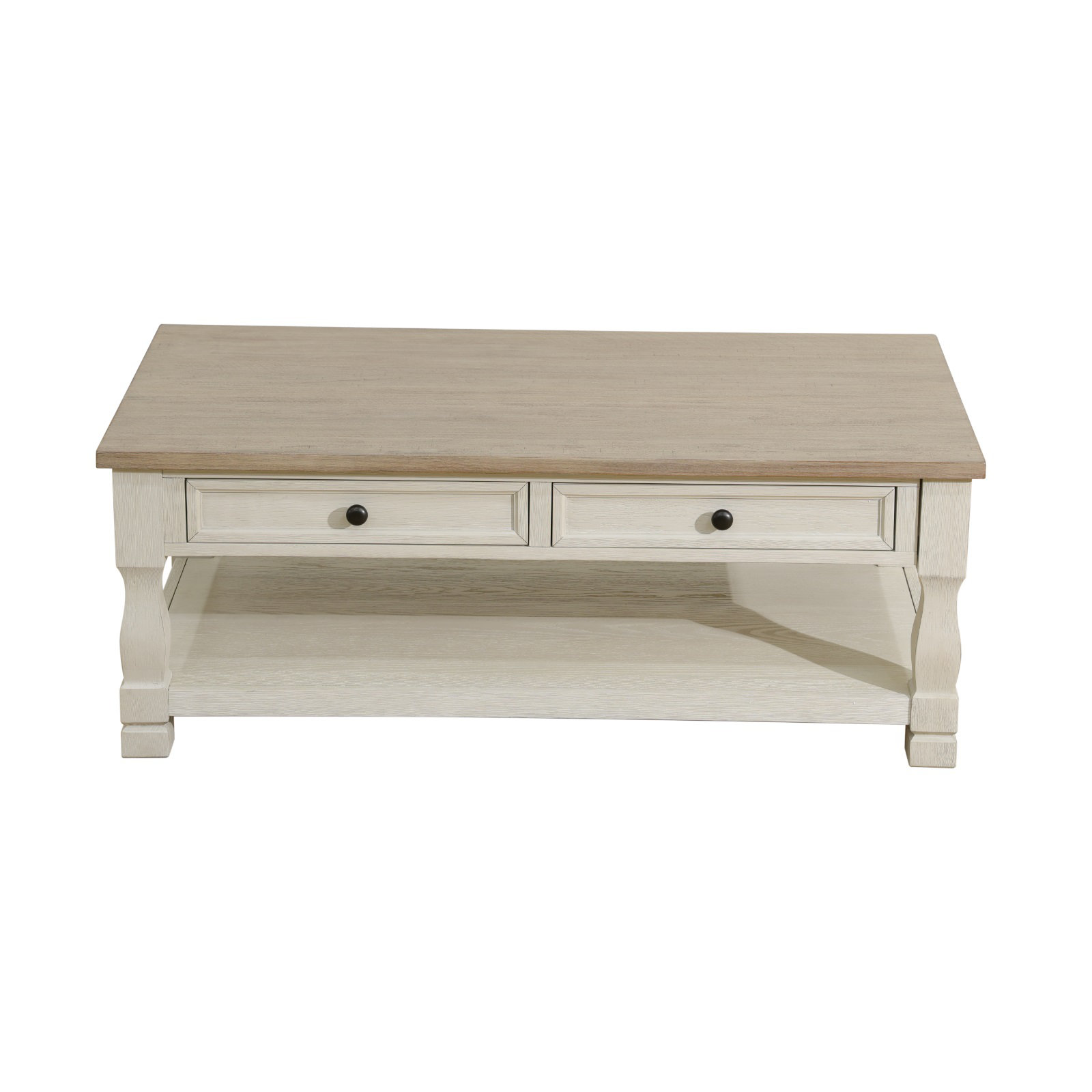 Rosalind Wheeler Catrell Light Brown MDF Top and White Oak Drawer ...