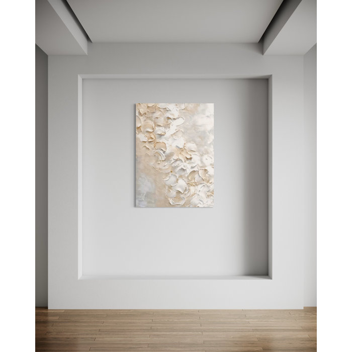 Plaster Textured 3D Wall Art - On Canvas - Handmade & Reviews | Wayfair