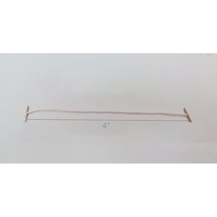 Fixturedisplays® 8" Dual-End Looped White Cotton Cord Barbed Cord Loop ...