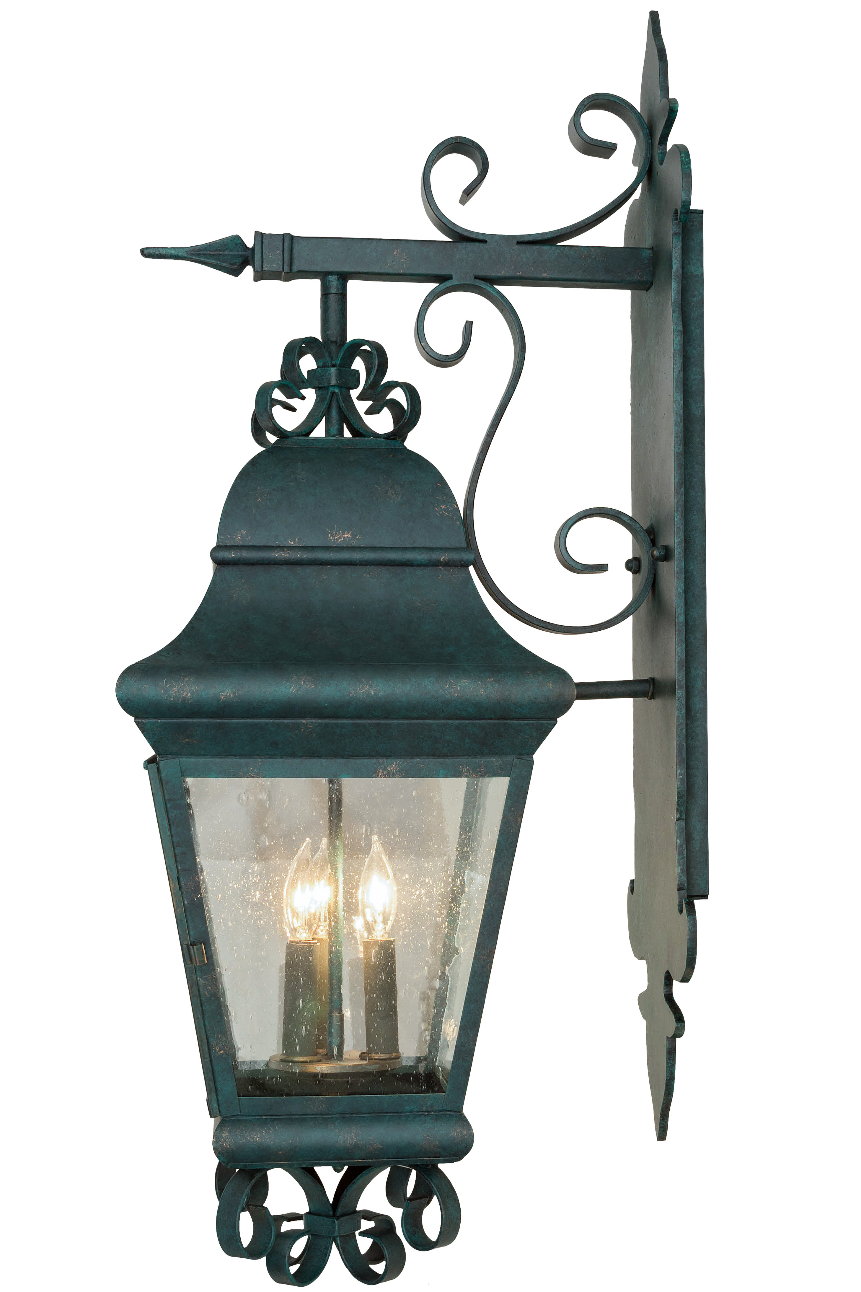 Meyda Lighting 3 - Light Dimmable Golden Verde Armed Sconce | Wayfair
