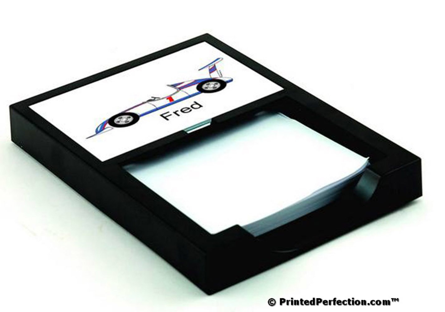 Printed Perfection Personalized Race Car Memo Holder with 100 Sheets of ...