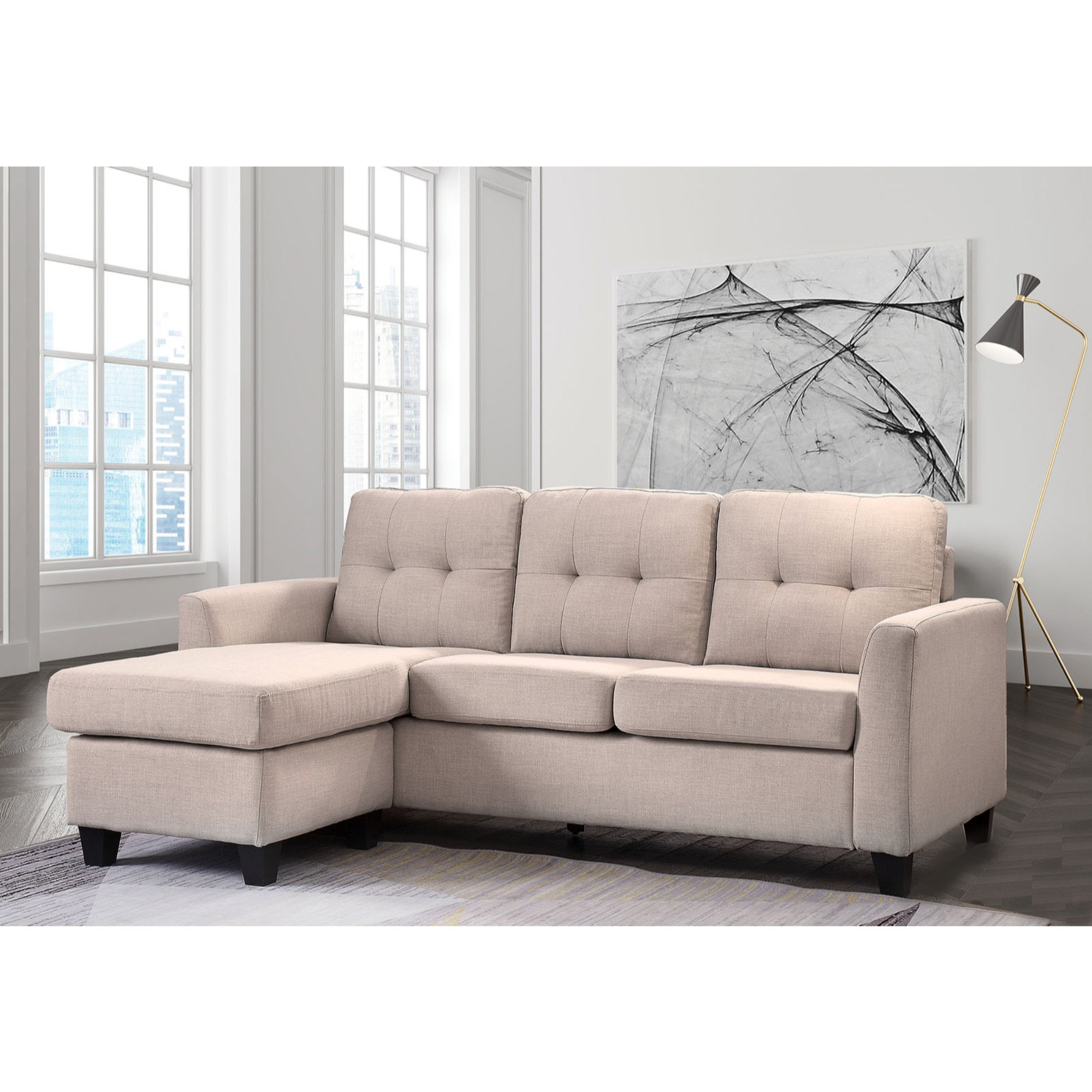 Latitude Run® RaNesha 79" Wide Left Hand Facing Sofa & Chaise | Wayfair