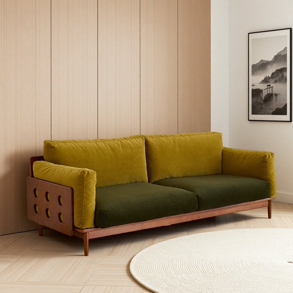 Laouteu Two-color fabric sofa | Wayfair