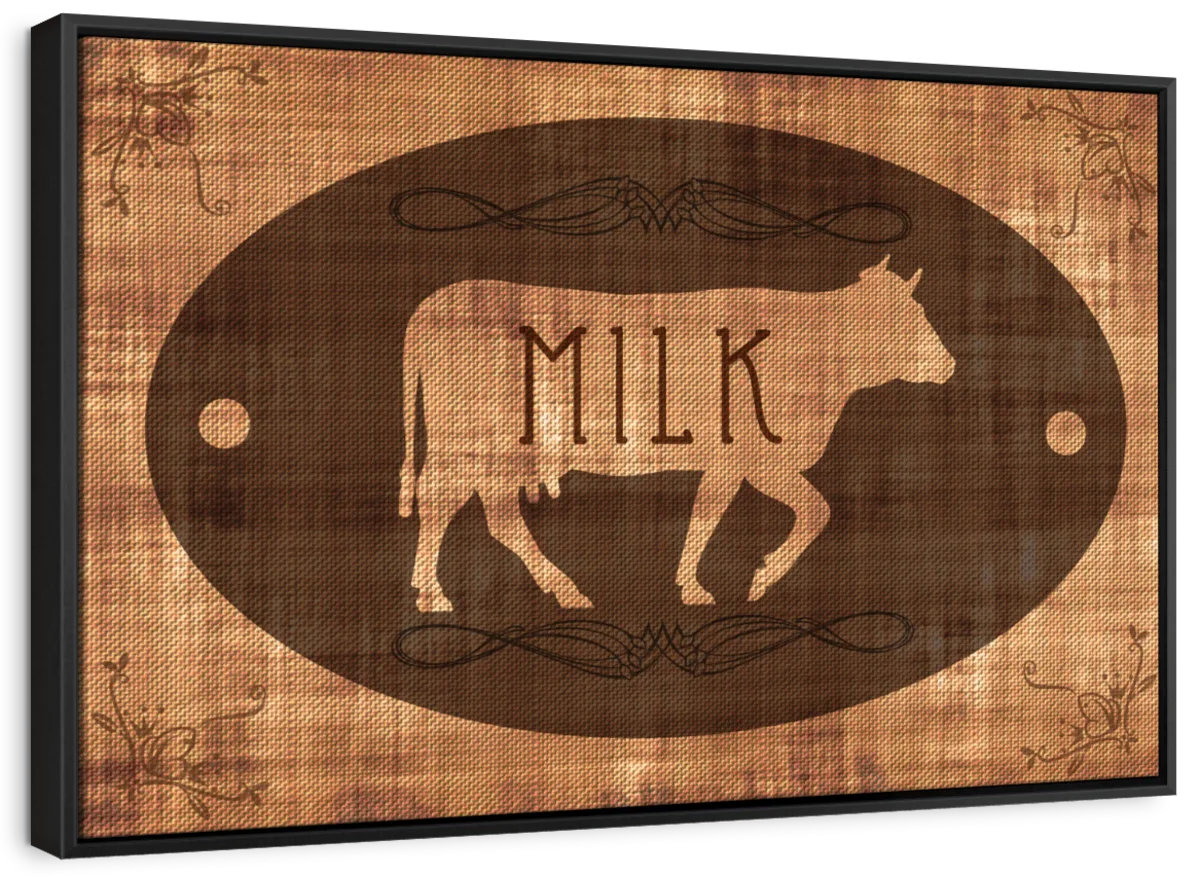 August Grove® " Cow Milk Wall Art " | Wayfair