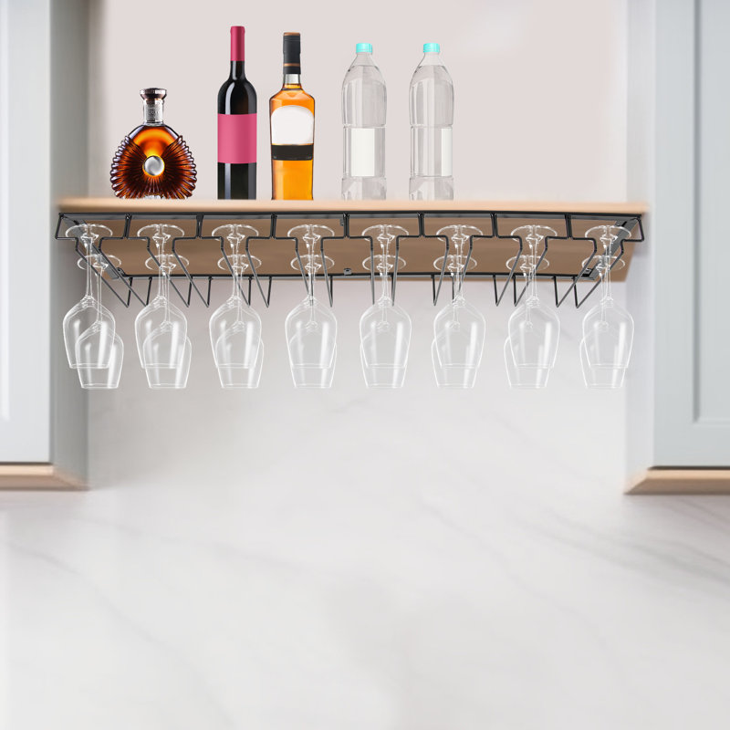 Prep & Savour Deland Hanging Wine Glass Rack & Reviews | Wayfair