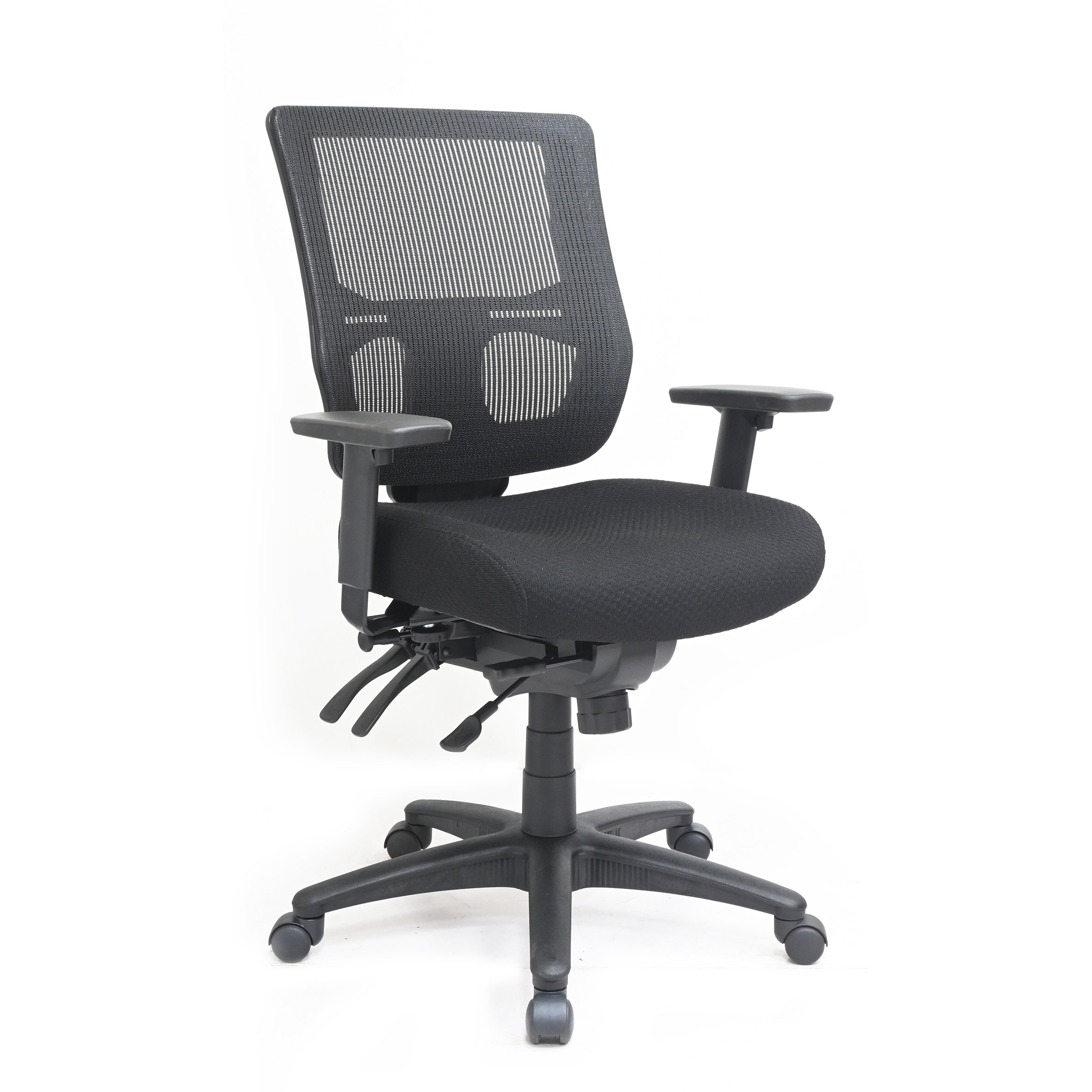 Eurotech Seating Apollo II Multifunction Mid-Back Swivel Office Chair ...