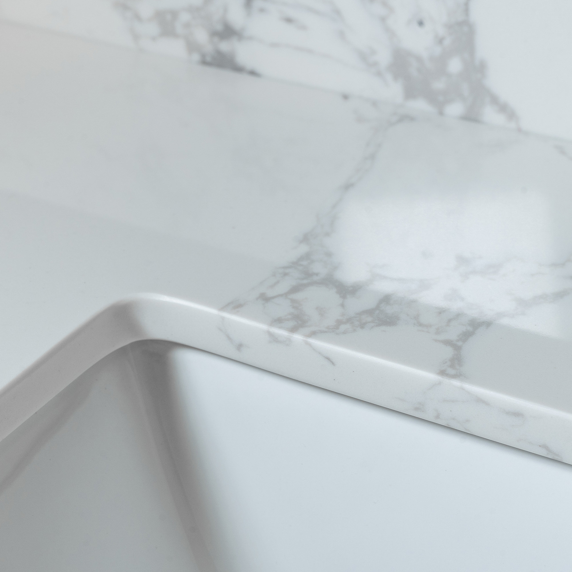 Leaauixy 37'' Vanity Top with Sink Faucet Holes | Wayfair