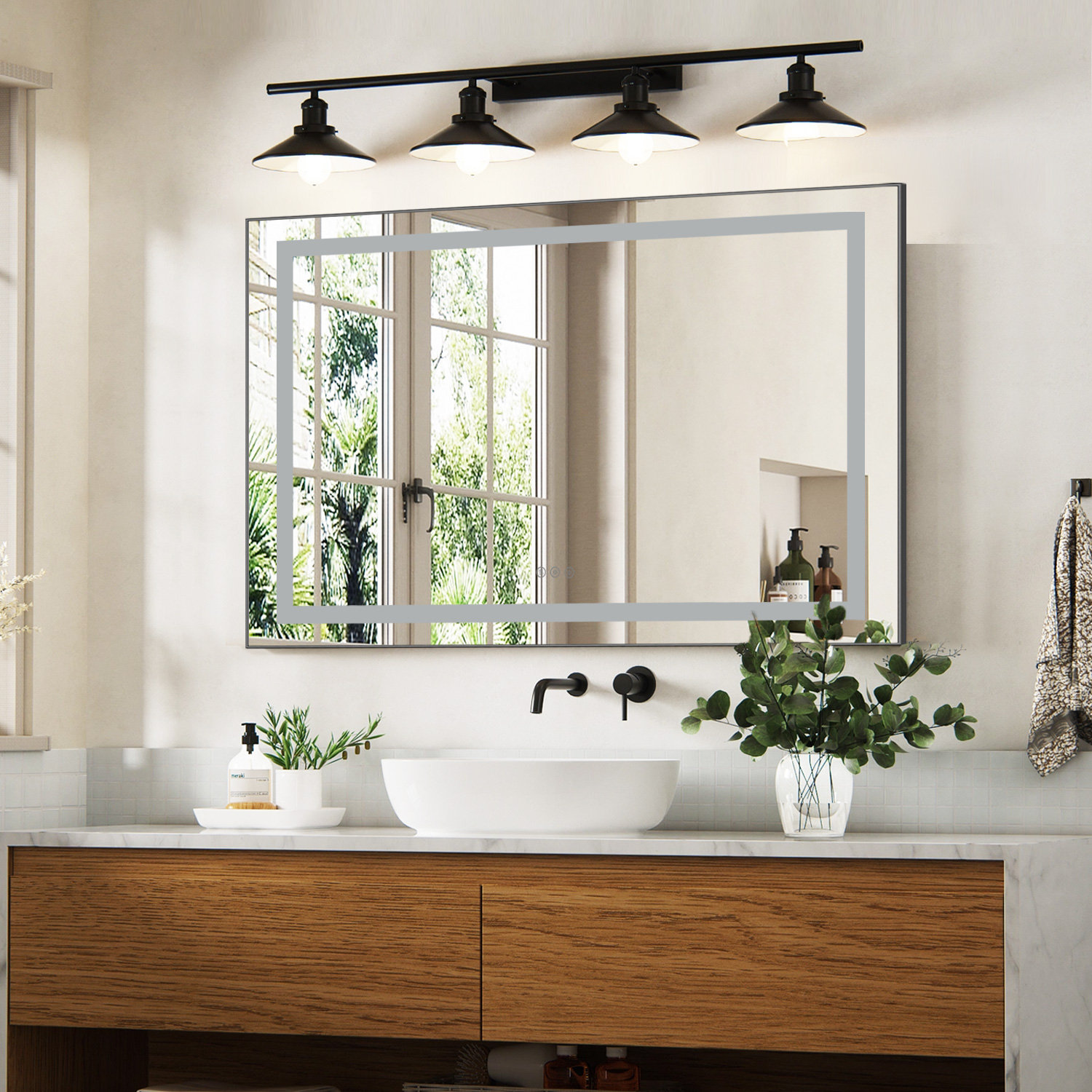 Ivy Bronx Led Mirror Bathroom Vanity Mirror With Back Light,wall Mount ...