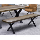 Union Rustic Lemay Solid Wood Top Metal Base Dining Table & Reviews ...