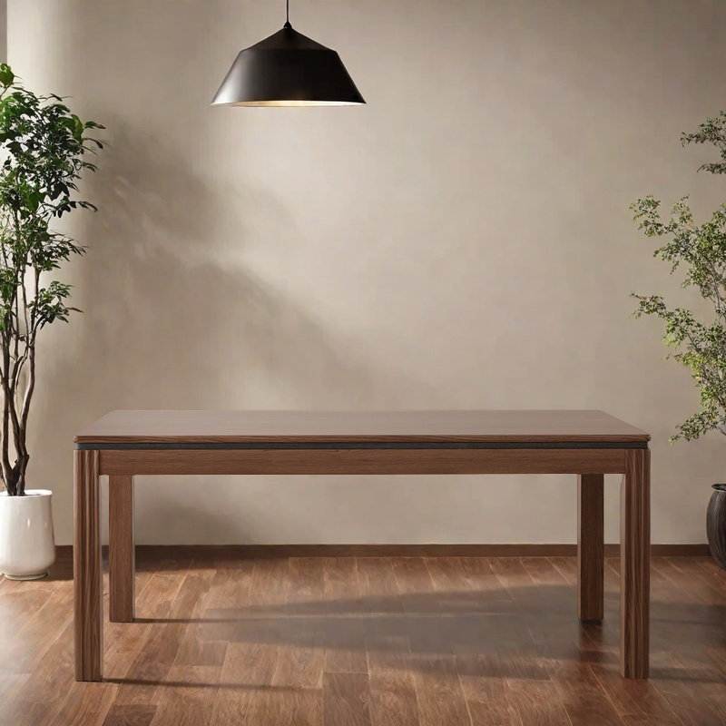 Latitude Run® Solid Rubber Wood Dining Table for Comfortable Use | Wayfair