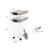 Zoey Tails IRIS 35 Lbs. WeatherPro Airtight Stackable Pet Food Storage ...