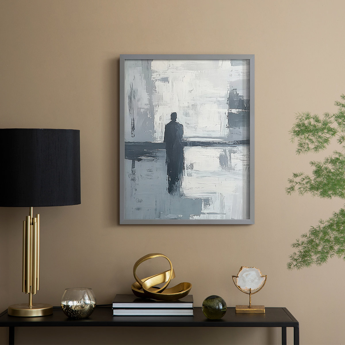 Wrought Studio™ Abstract CCXXII Framed Print - Ready To Hang - Made in ...