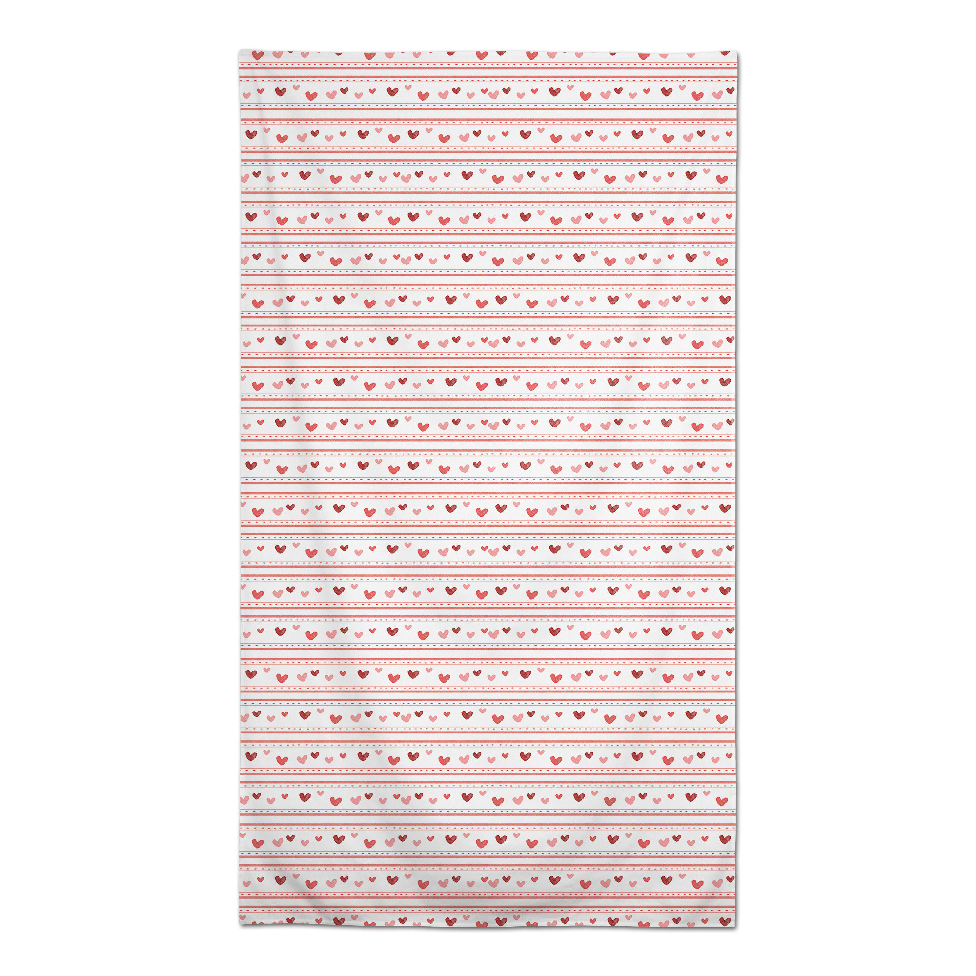 Latitude Run® Multi Heart Stripes Pattern Tablecloth | Wayfair