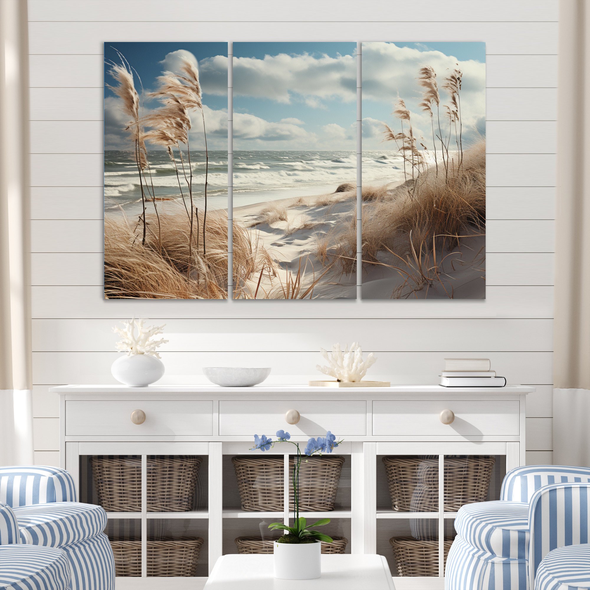 Design Art Beach Winter Reverie III - Nautical & Beach Wall Decor Set ...