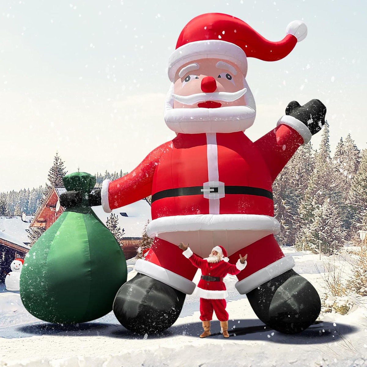 Connsann 26FT Inflatable Santa Claus with 680W Air Blower for Christmas ...