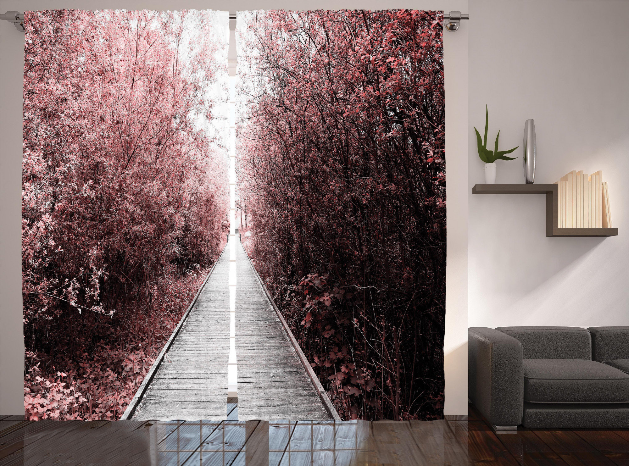 East Urban Home Abigayil Mysterious Forest Exotic Nature Misty Woodland ...