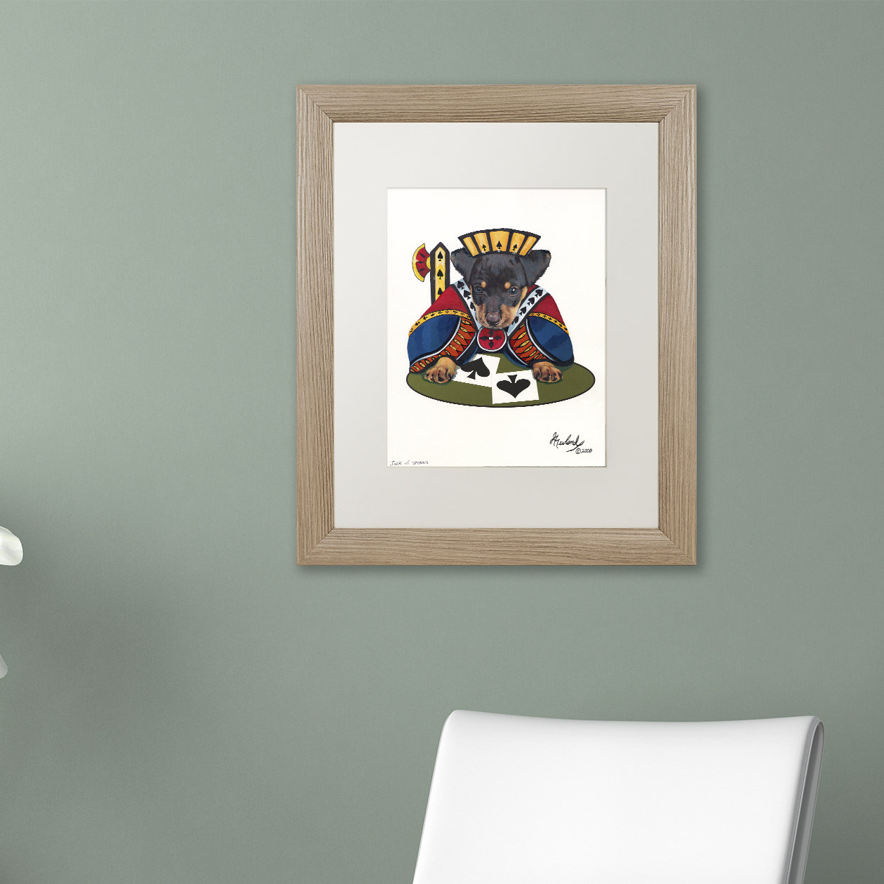 Trademark Fine Art 'Jack of Spades' Framed Graphic Art Print on Canvas ...