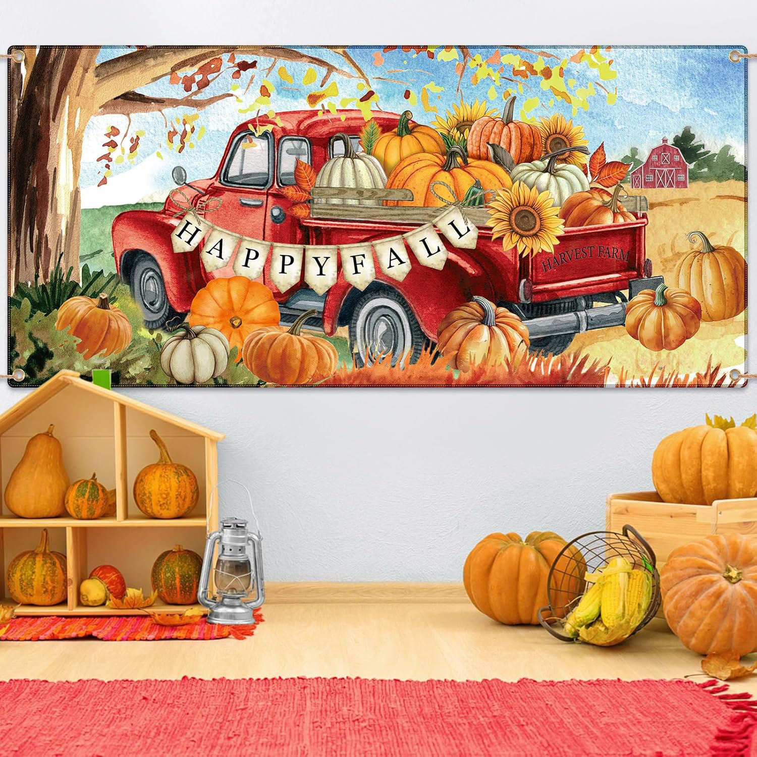 The Holiday Aisle® Fall Thanksgiving Garage Door Banner 6 X 13Ft Extra ...