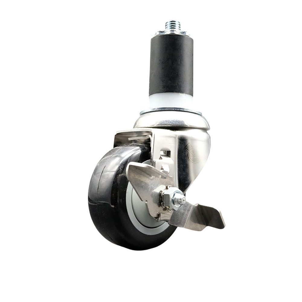 Service Caster Polyurethane Swivel Expanding Stem Caster Brake | Wayfair