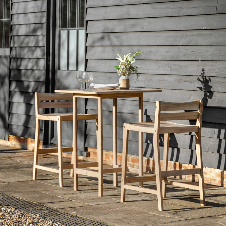 Lark Manor Linda Lark Manor Bar Set with Wood Outer Material | Wayfair ...