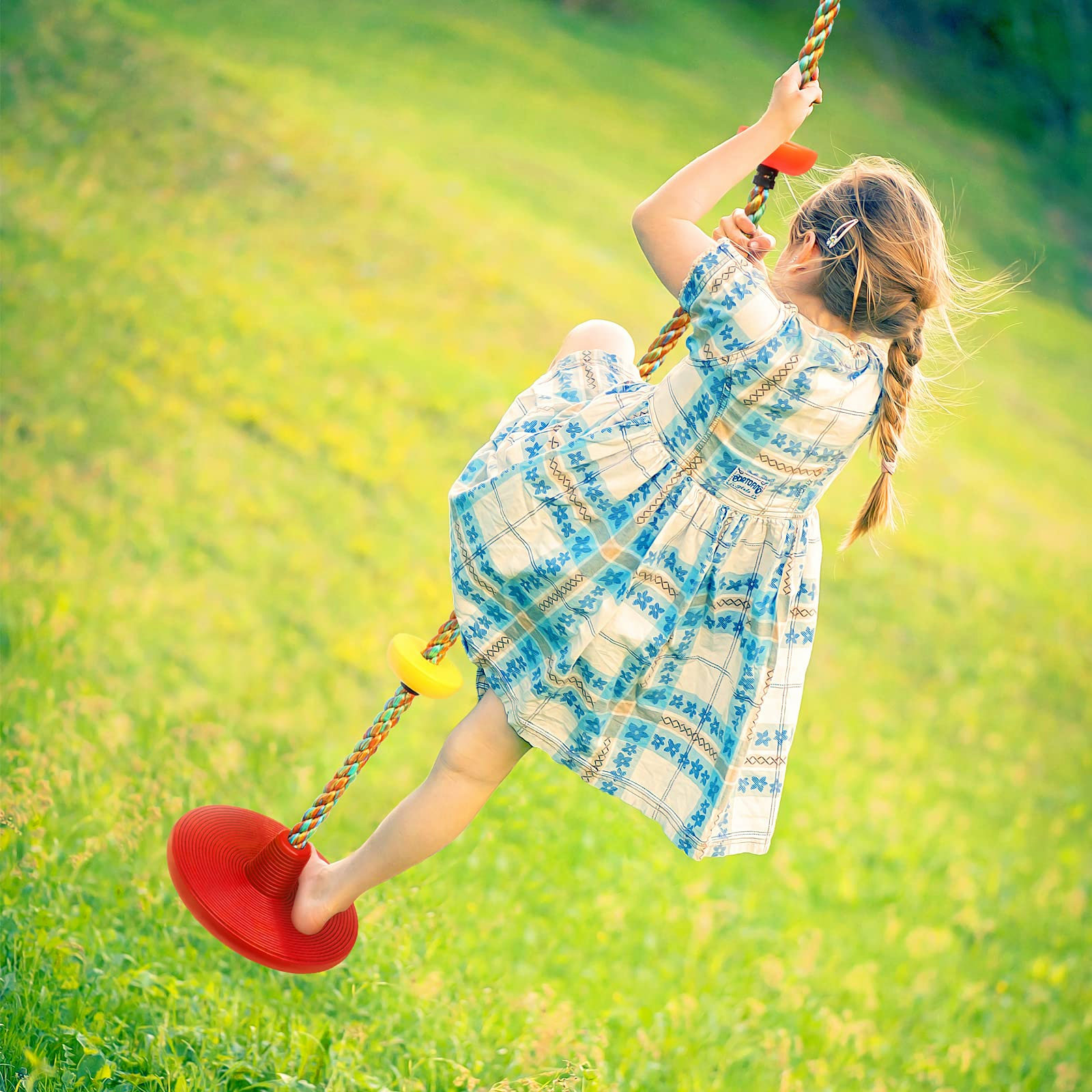 goodwish Plastic Disc Swing Seat Hanging Strap & Carabiner Included ...