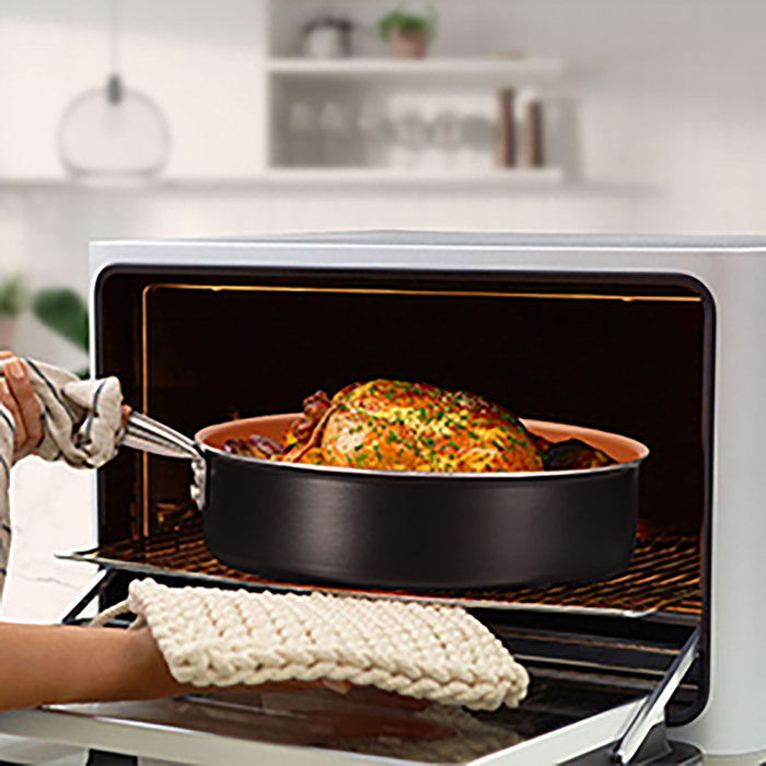 CS KOCHSYSTEME 7 - Piece Non-Stick Copper Cookware Set | Wayfair