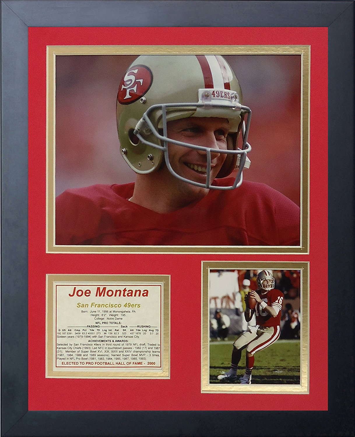 Legends Never Die Joe Montana Framed Memorabilia - Wayfair Canada