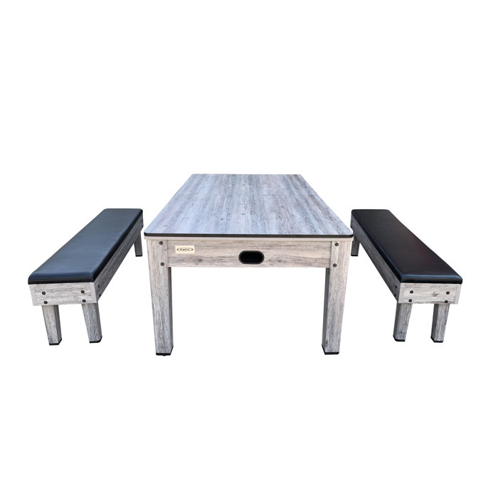 RACK Pool Tables Rack Luxor 7.5-Foot 4-In-1 Multi-Game Swivel Billiard ...