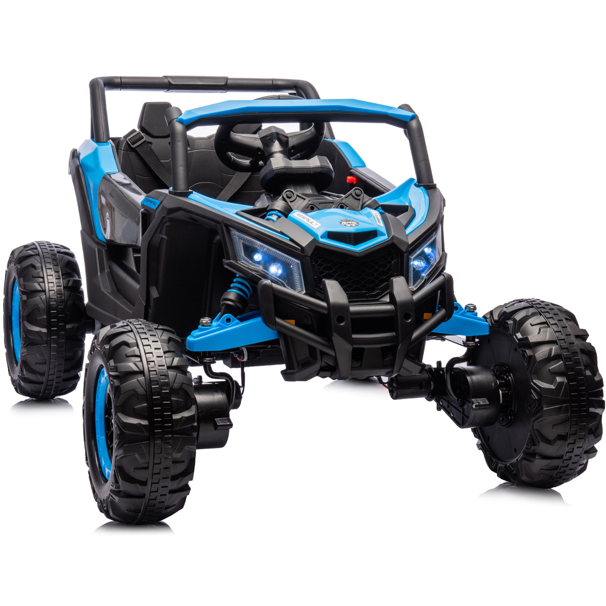 Outfunny 24V Kids Ride on Toy UTV, 4WD Electric Ride on Car for Kids ...