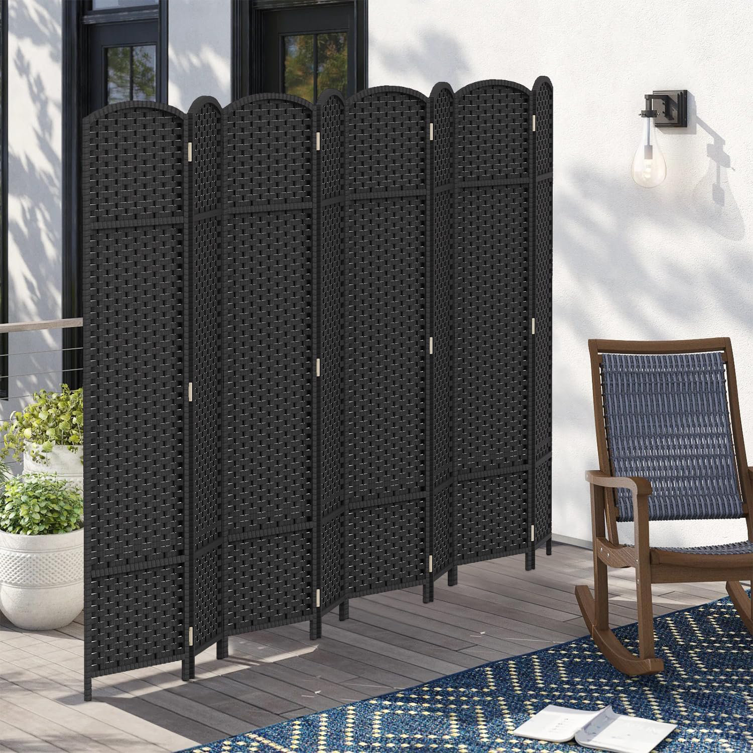 GEMBIK Room Divider 8 Panel Screen,5.6 Ft Tall Partition Room Dividers ...