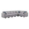 Ebern Designs Solina Linen Reversible Modular Corner Sectional Sofa ...