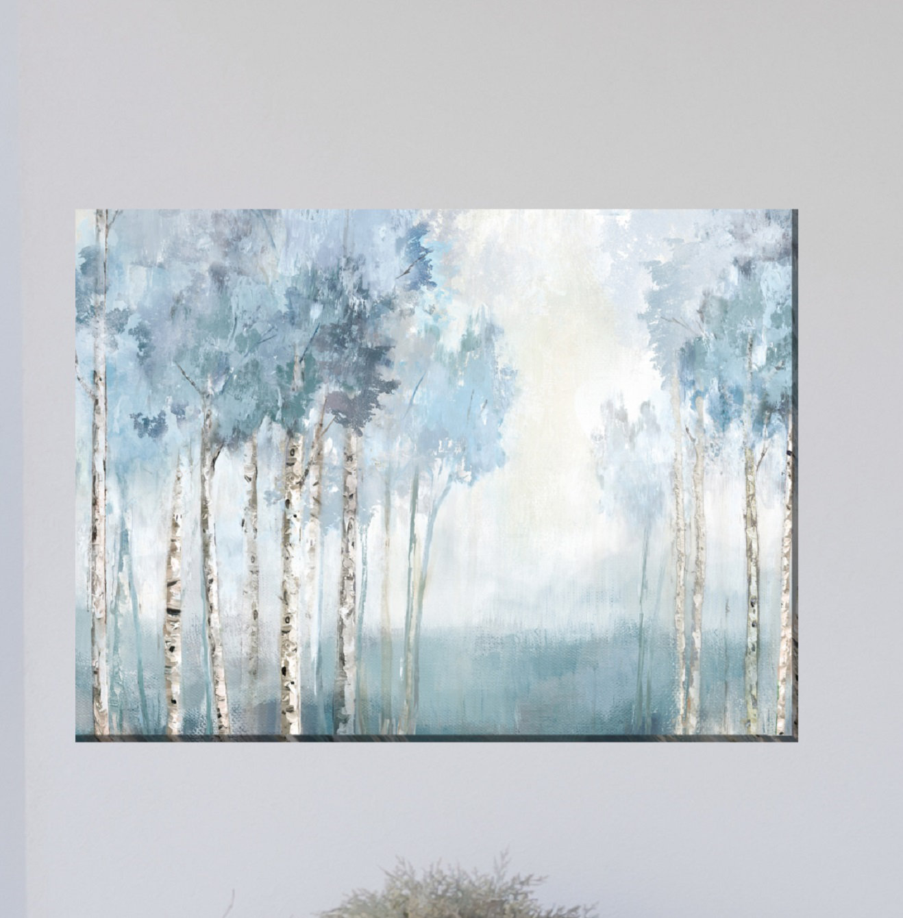 Loon Peak® Krish Silent Blue Outdoor Canvas Art | Wayfair