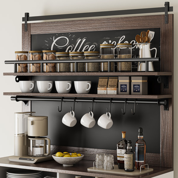 Gracie Oaks Katelynd 43.9'' Bar Cabinet & Reviews | Wayfair
