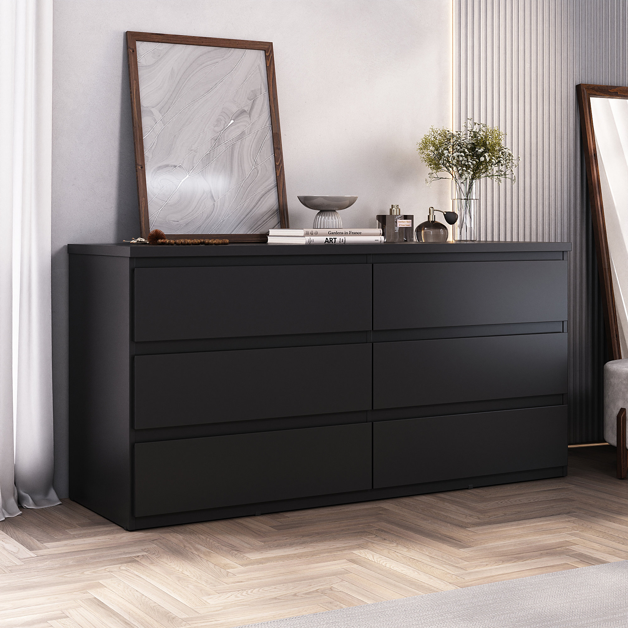 Latitude Run® 6 Drawer Double Dresser | Wayfair