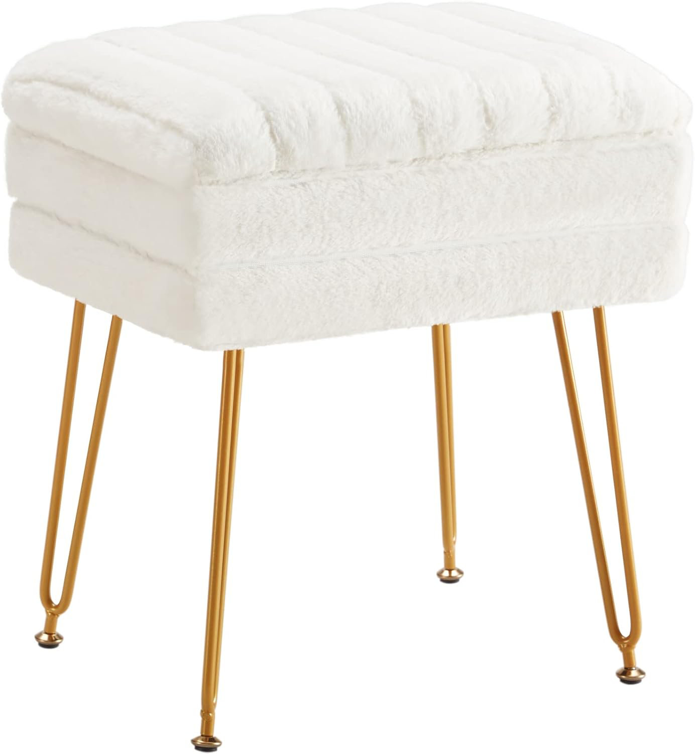 Mercer41 Vanity Chair Storage Vanity Stool Ottoman Foot Rest | Wayfair