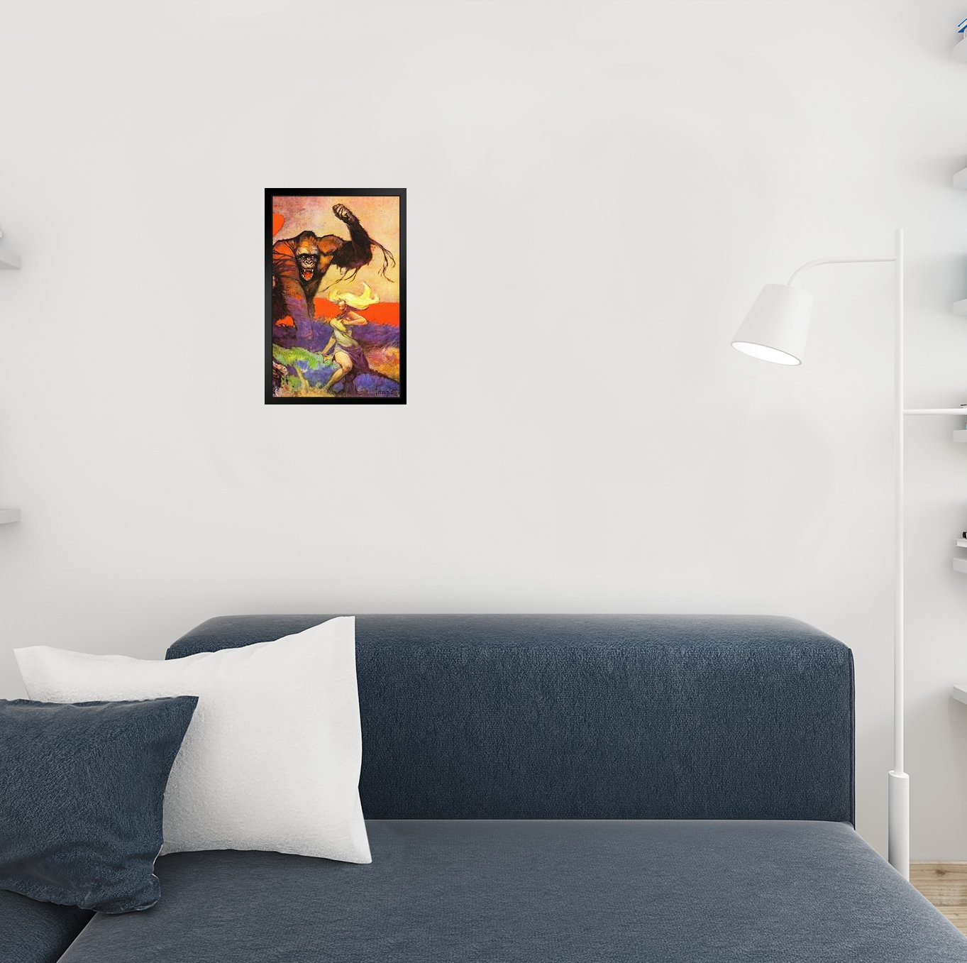 Poster Foundry Kong Original By Frank Frazetta Wall Art Gothic Fantasy ...