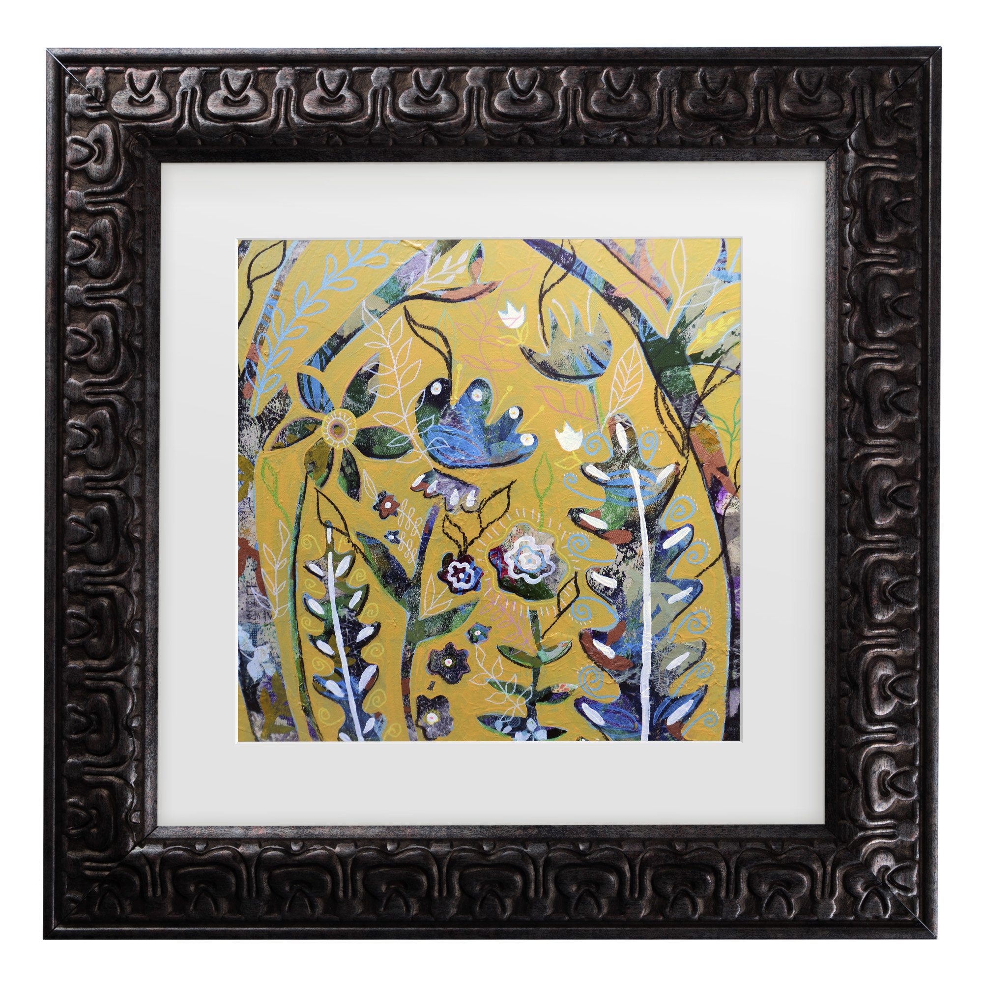 Ebern Designs Bolog Jeri Hauth Magical Forest Matted Framed Art | Wayfair