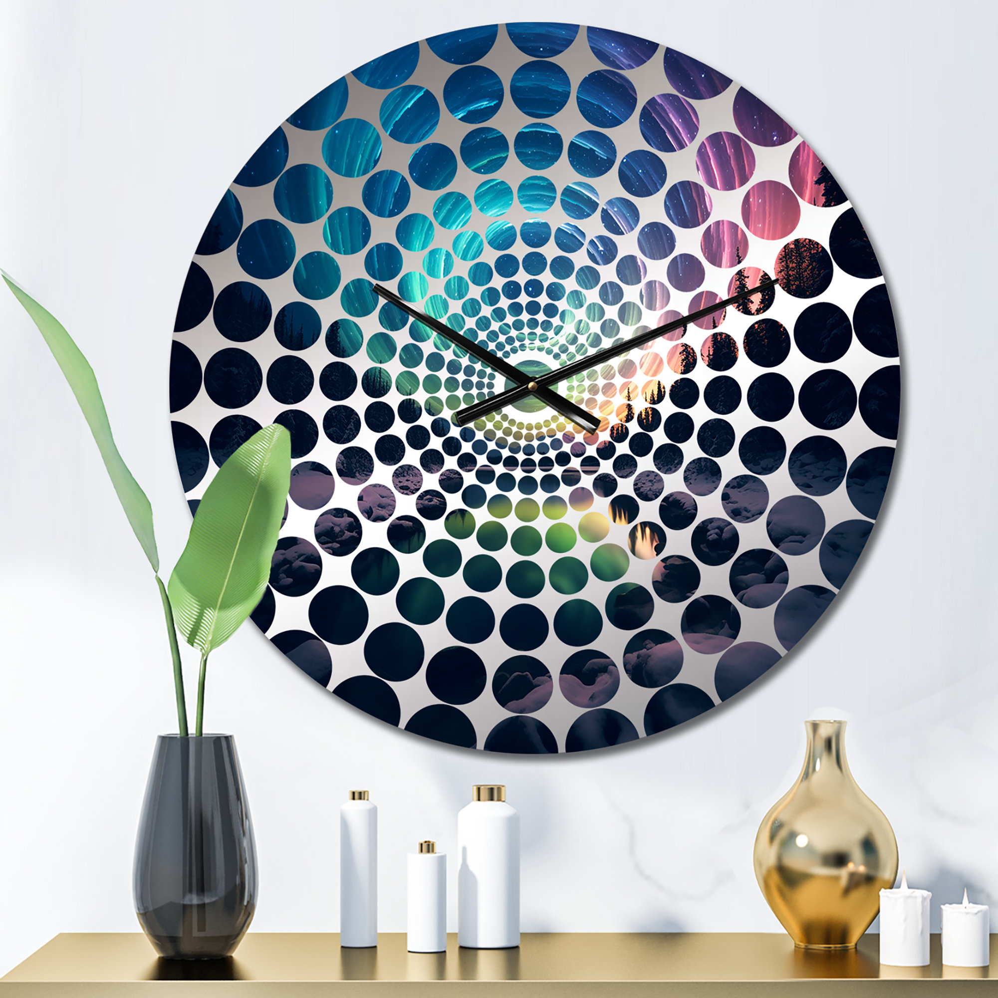 Design Art Ethereal Northern Lights Water Reflections - Northern Lights ...