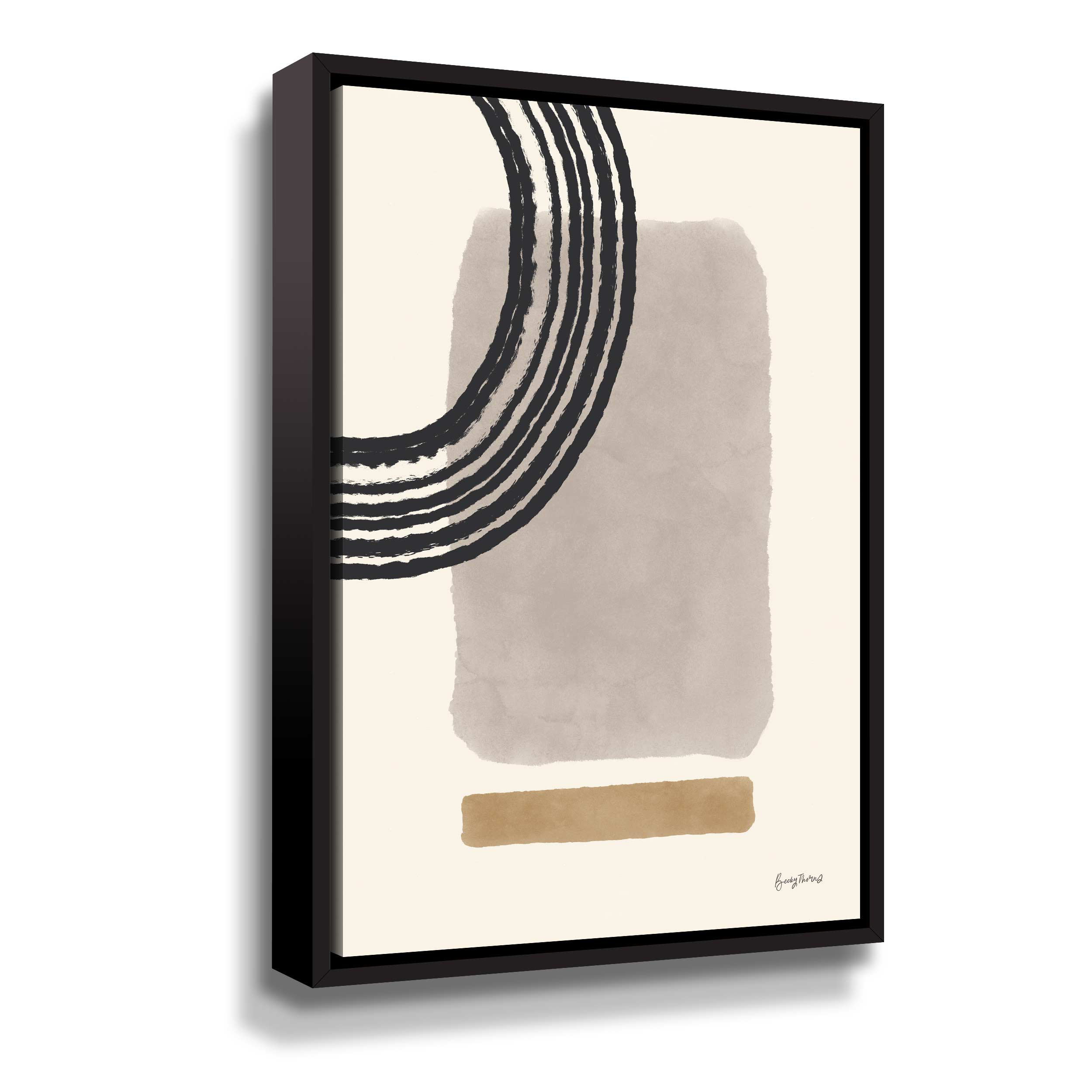 Mercury Row® Geo Abstract III Neutral Pink - Graphic Art Print on ...