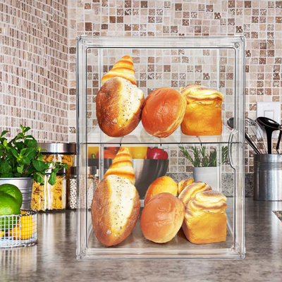clear bread bin