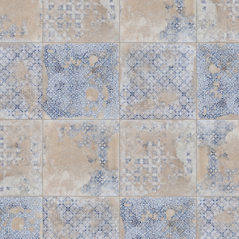 Merola Tile Antigua Deco 13" x 13" Porcelain Vintage Subway Wall ...