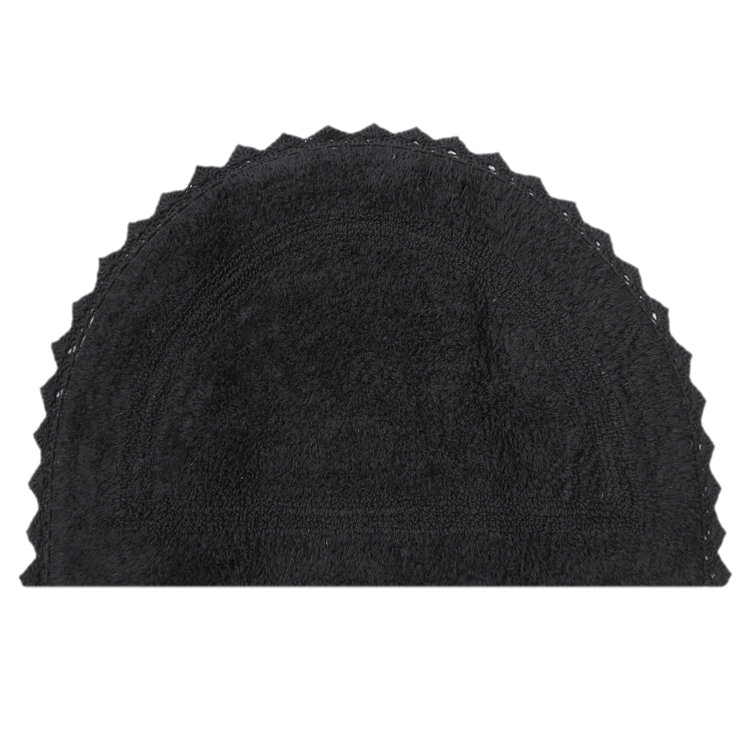 Red Barrel Studio® Crochet Triangle Lace Bath Rug | Wayfair