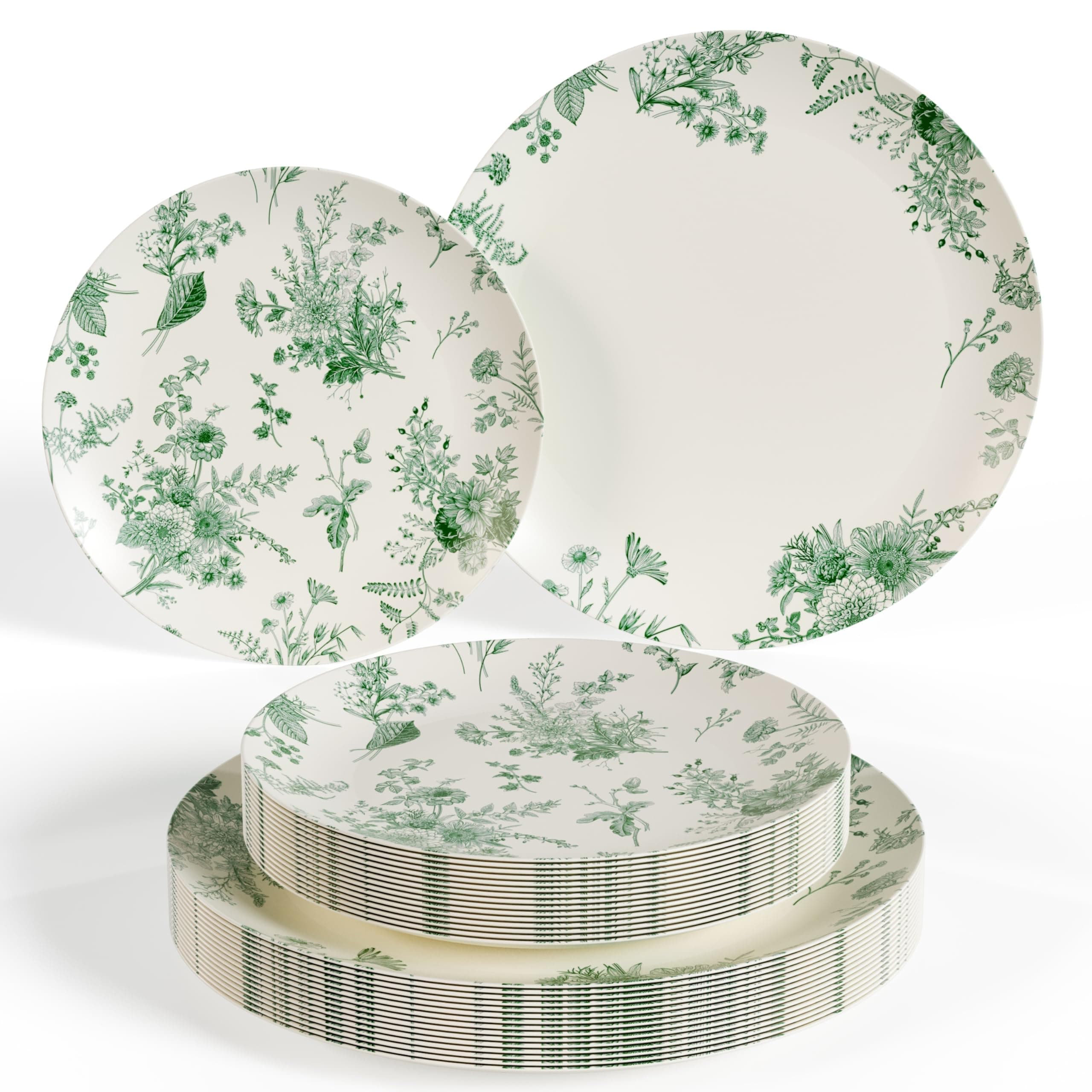 Red Barrel Studio® 80-Piece Disposable Plates Set, 40 Guests, 8-Inch ...