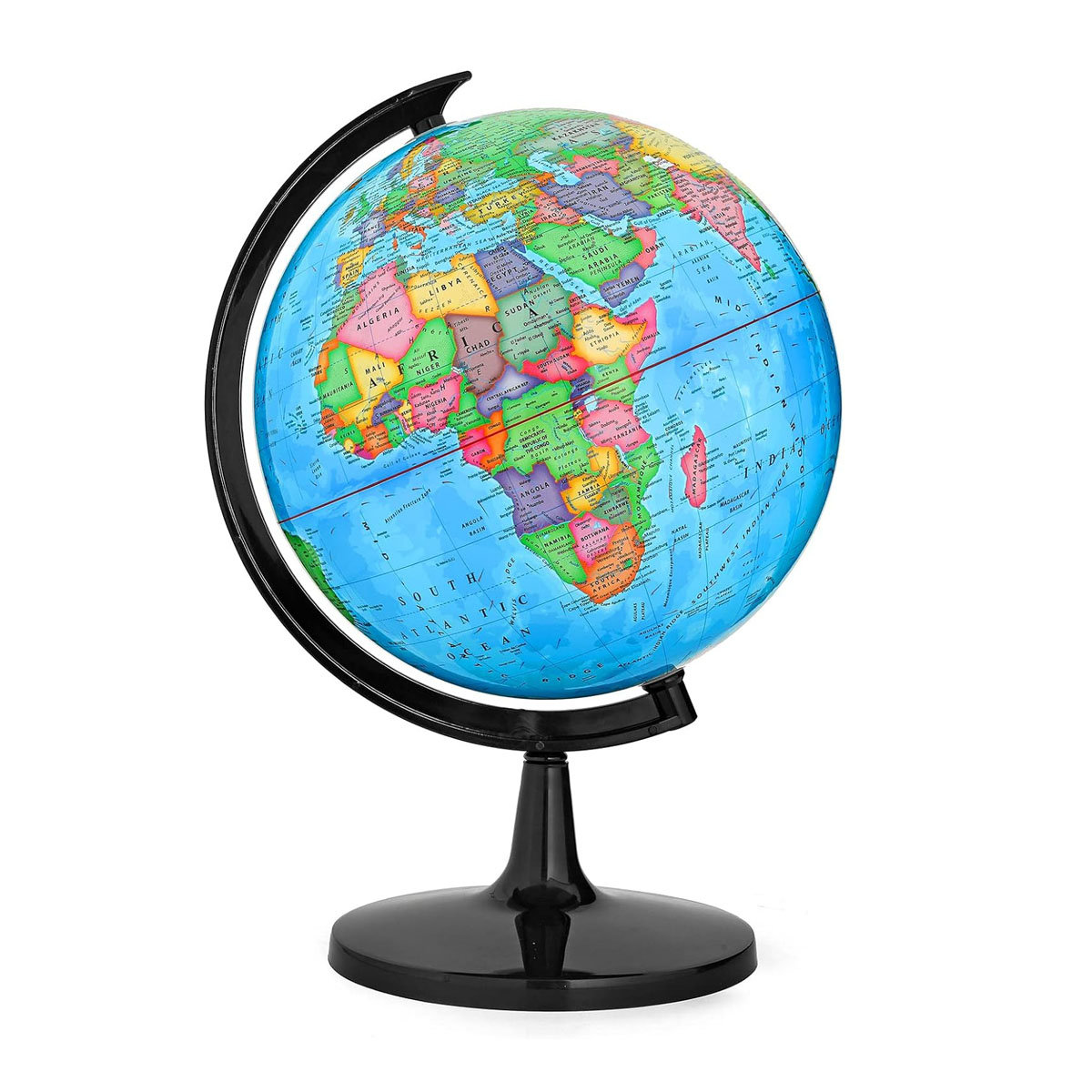 Zoomie Kids World Globe with Stand, 13" Geography Educational Globe for ...