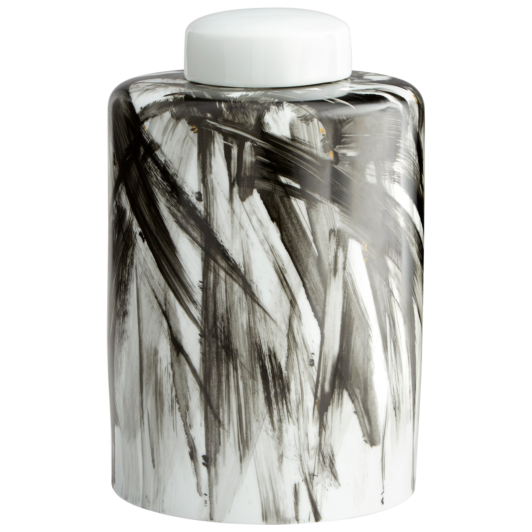 Cyan Design Pollock Black/White 15.75" Ceramic Jar | Wayfair
