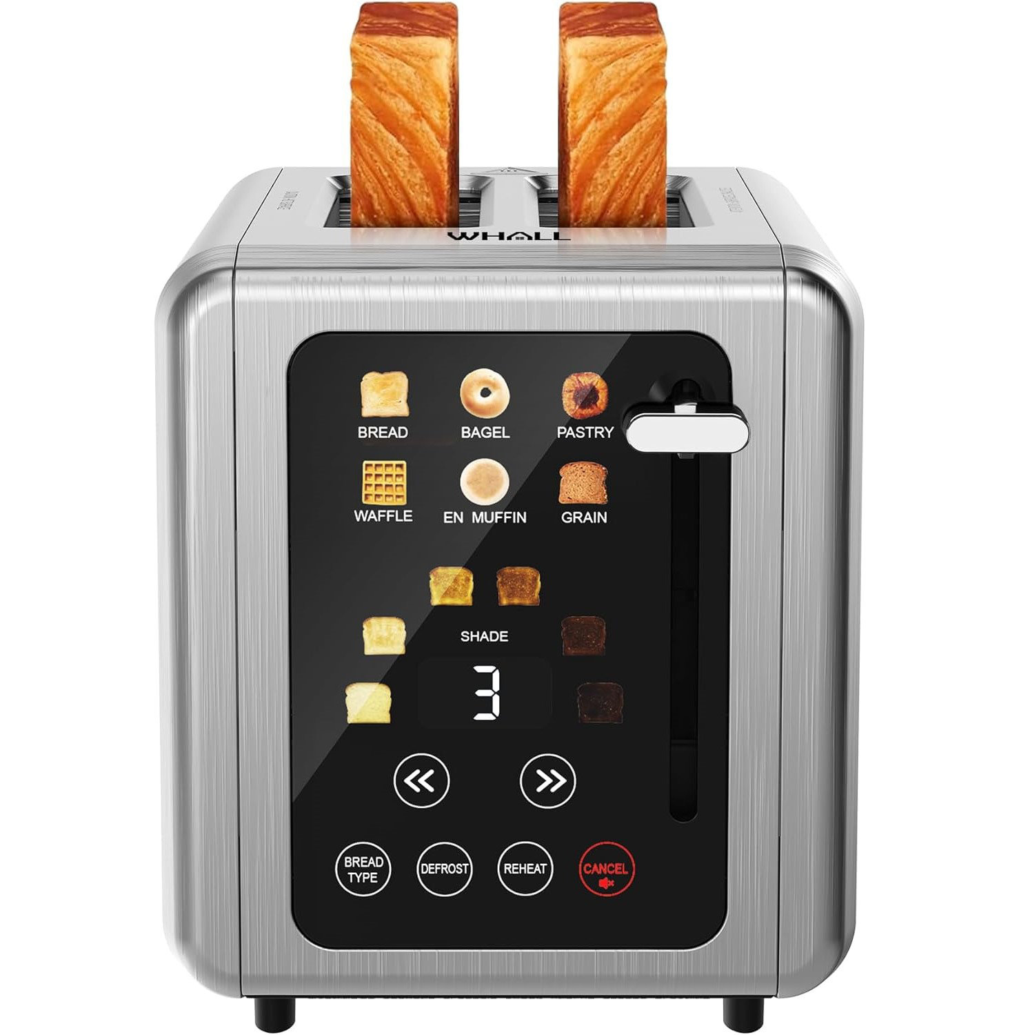 IMPIAR Touch Screen Toaster 2 Slice Stainless Steel Digital Timer ...