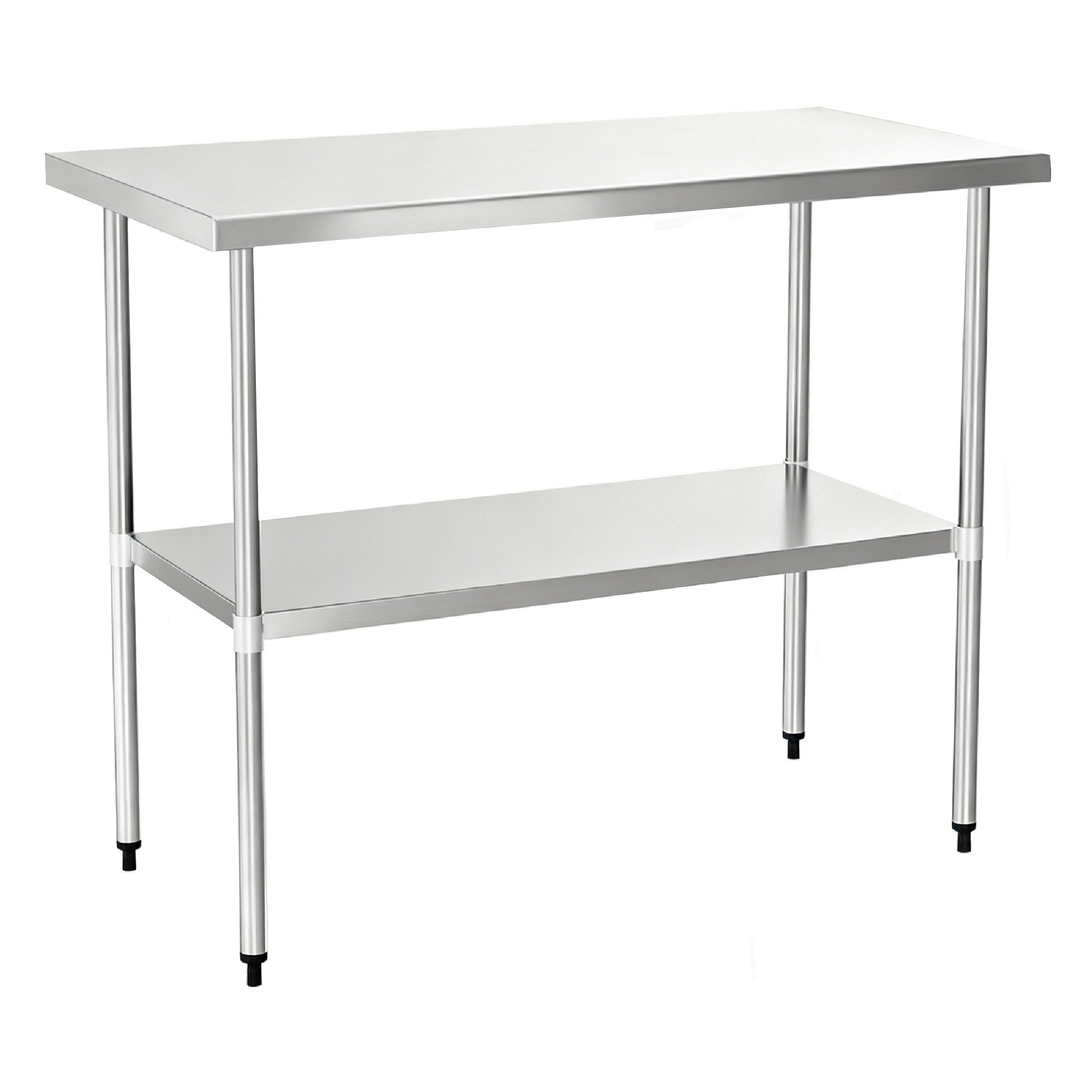Home Enter Hub Stainless Steel Work Table With Storage Shelf | Wayfair