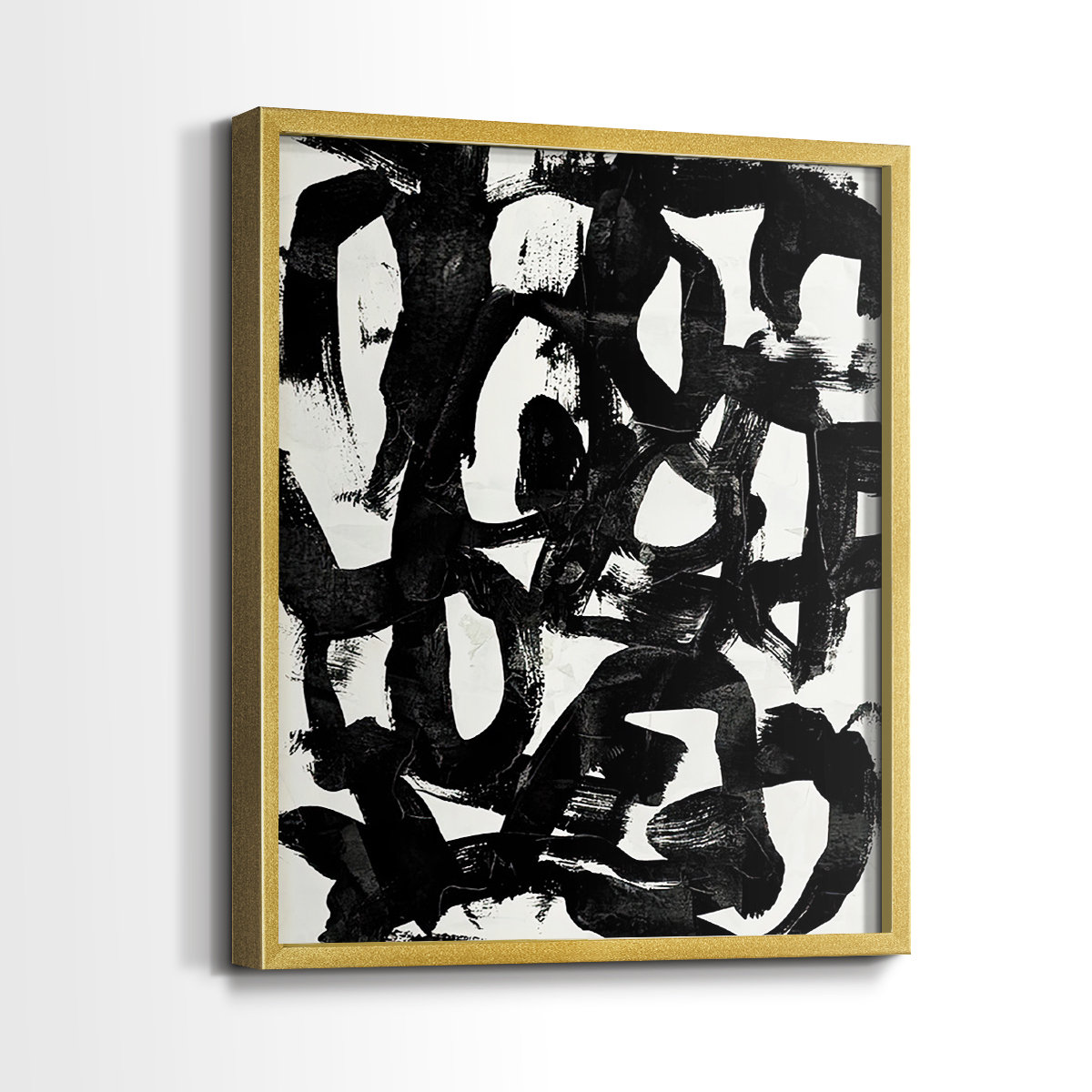 Ebern Designs Graffiti Tangle I-Premium Framed Print -Ready to Hang ...