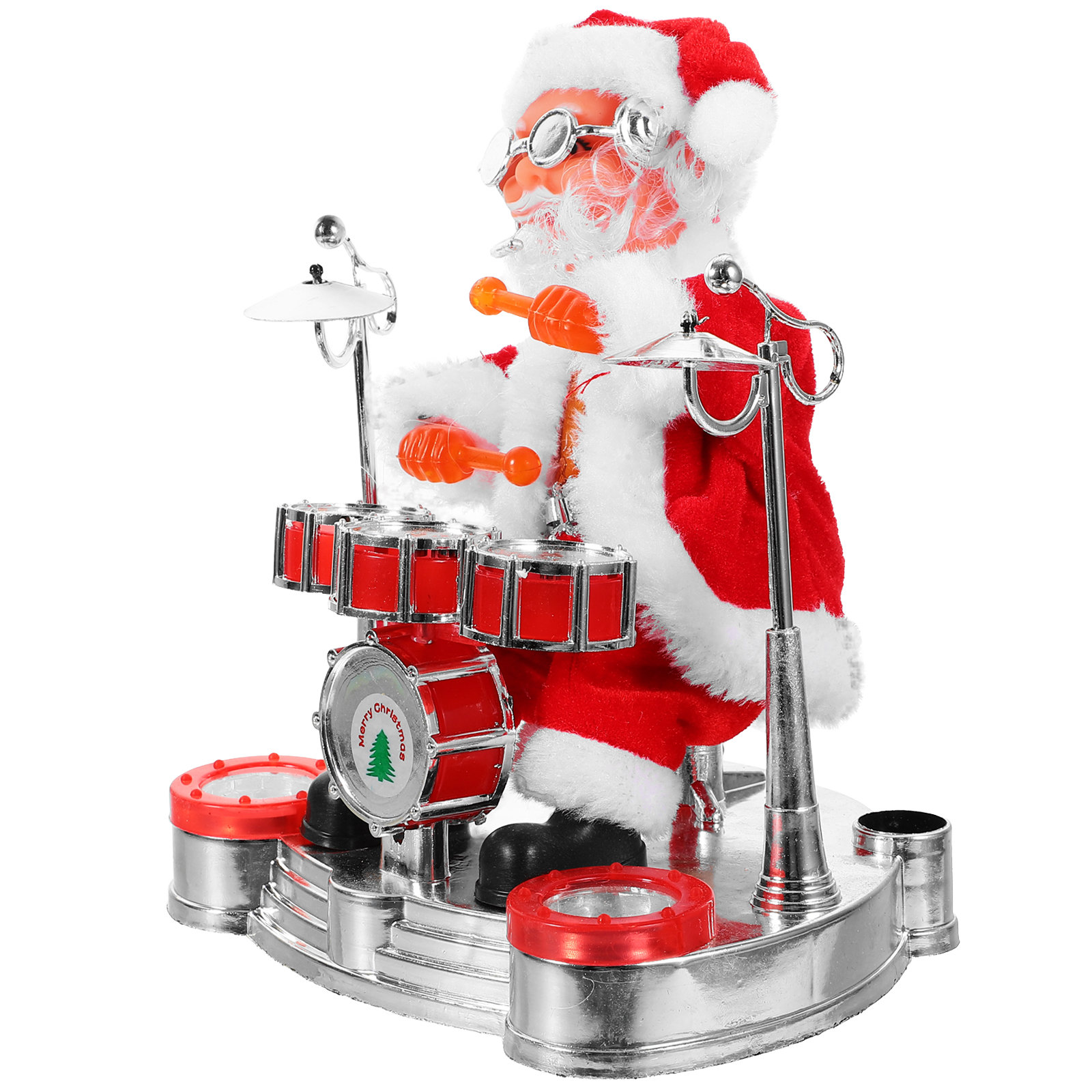 Fleur De Lis Living Dancing Singing Santa Claus Christmas Toy Doll ...